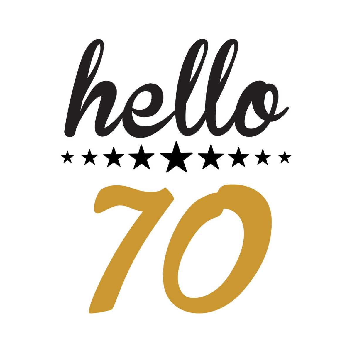 Hello 70 Svg, Birthday Svg, Hello Svg, 70 Years Svg, Birthda | Inspire ...