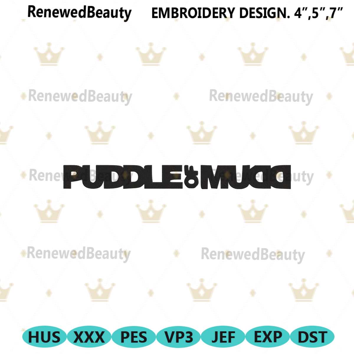 Puddle Of Mudd Logo Rock Band Embroidery Design Download Fil | Inspire ...