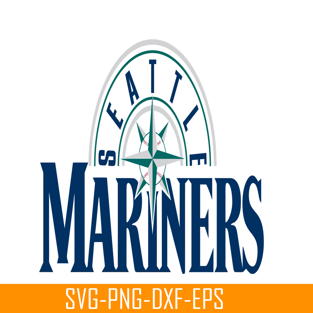 Seattle Mariners Blue Logo SVG, Major League Baseball SVG, B | Inspire ...
