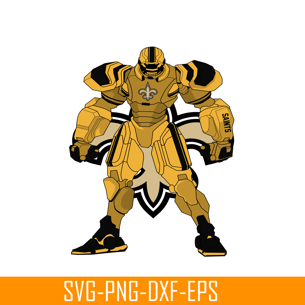 Robot Saints PNG, Football Team PNG, Robot NFL PNG | Inspire Uplift