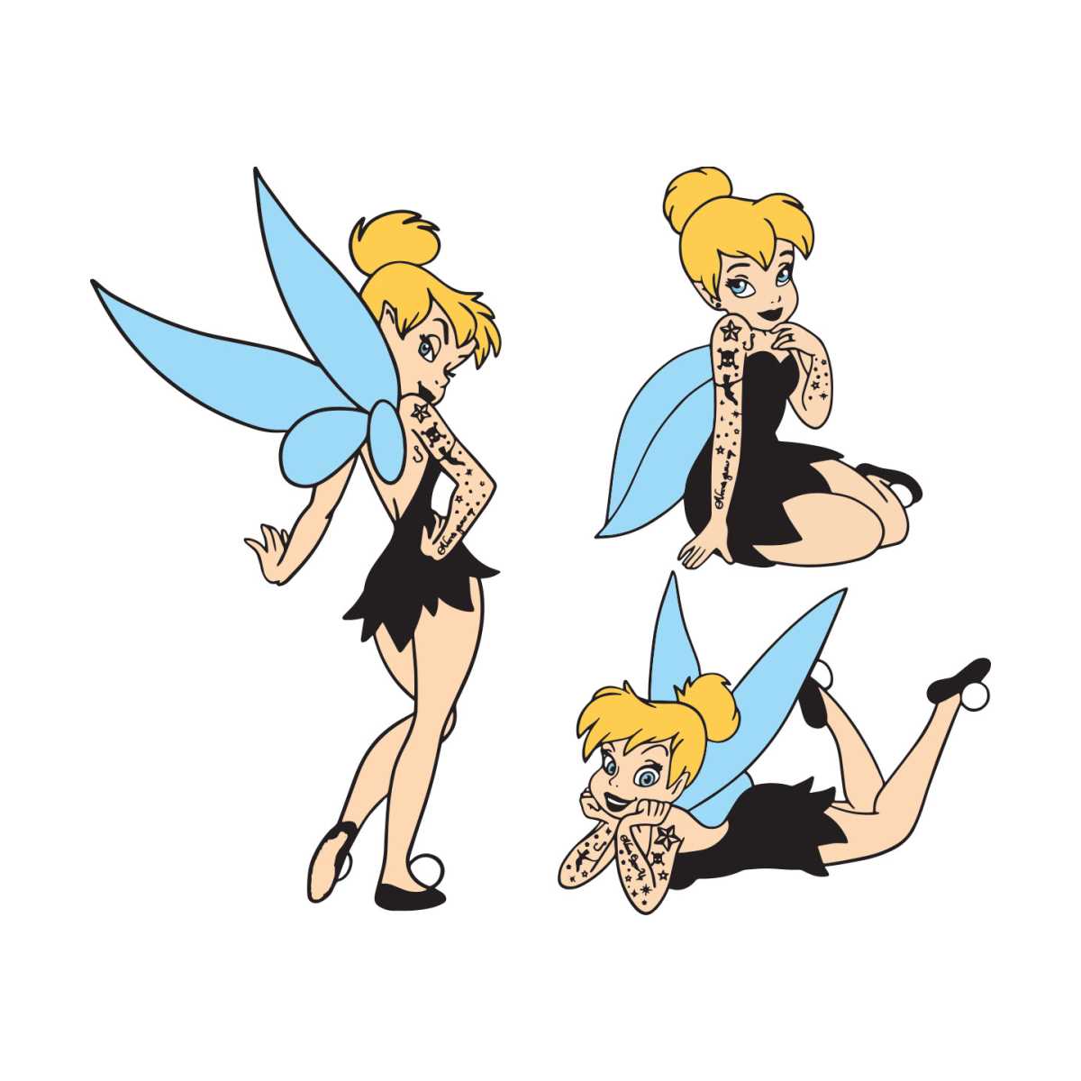 Punk Tinkerbell Svg Bundle, Trending Svg, Tinkerbell Svg, Ti | Inspire ...