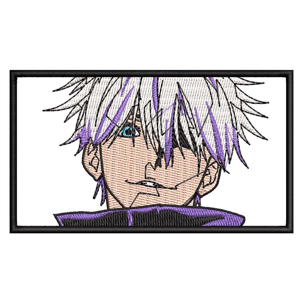 Gojo Satoru Embroidery Design Jujutsu Kaisen Anime Embroider - Inspire ...