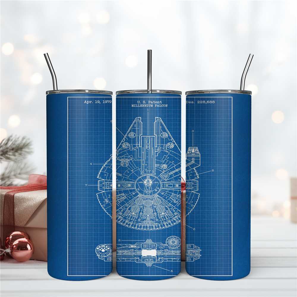 Millennium Falcon 20Oz Tumbler Wrap, Digital Download PNG, S | Inspire ...