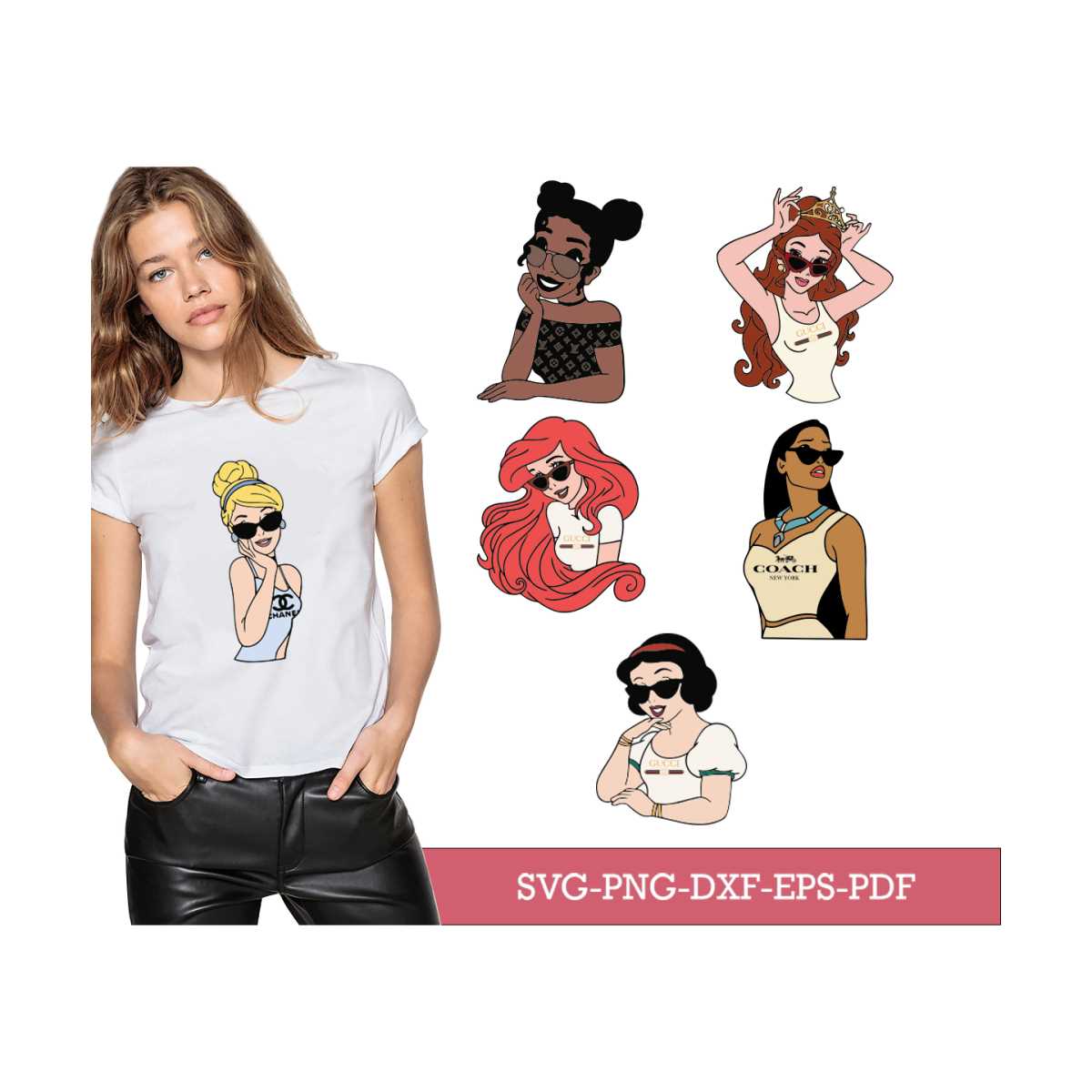 Disney Princess Svg, Bundle Logo Svg, Princess Svg, Disney S | Inspire Uplift