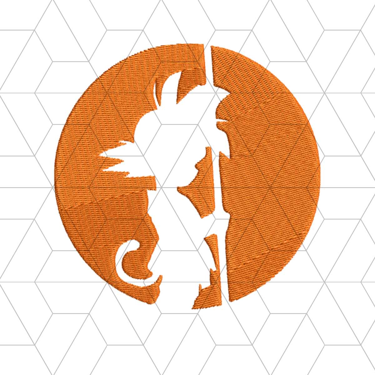 Goku Moon Embroidery Design Download Anime Dragon Ball Embro | Inspire ...