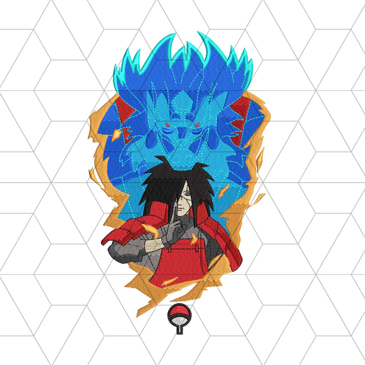 MADARA UCHIHA Embroidery Design Anime Naruto Embroidery Desi | Inspire ...