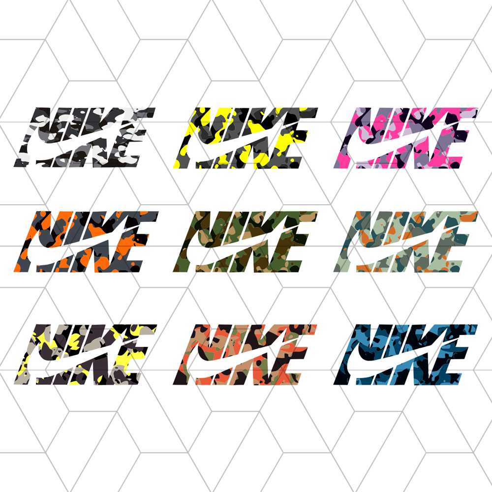 Bundle Nike Camo Pattern Svg, Trending Svg, Nike Svg, Camo P | Inspire ...