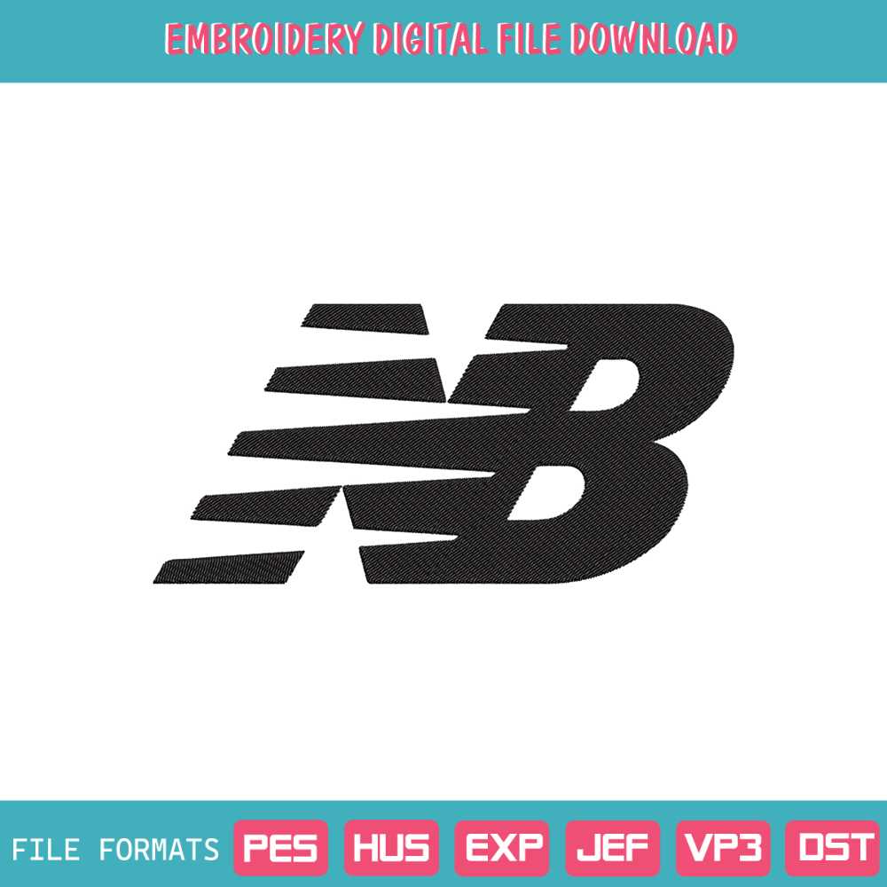 NB Logo New Balance Logo Embroidery Design Download | Inspire Uplift