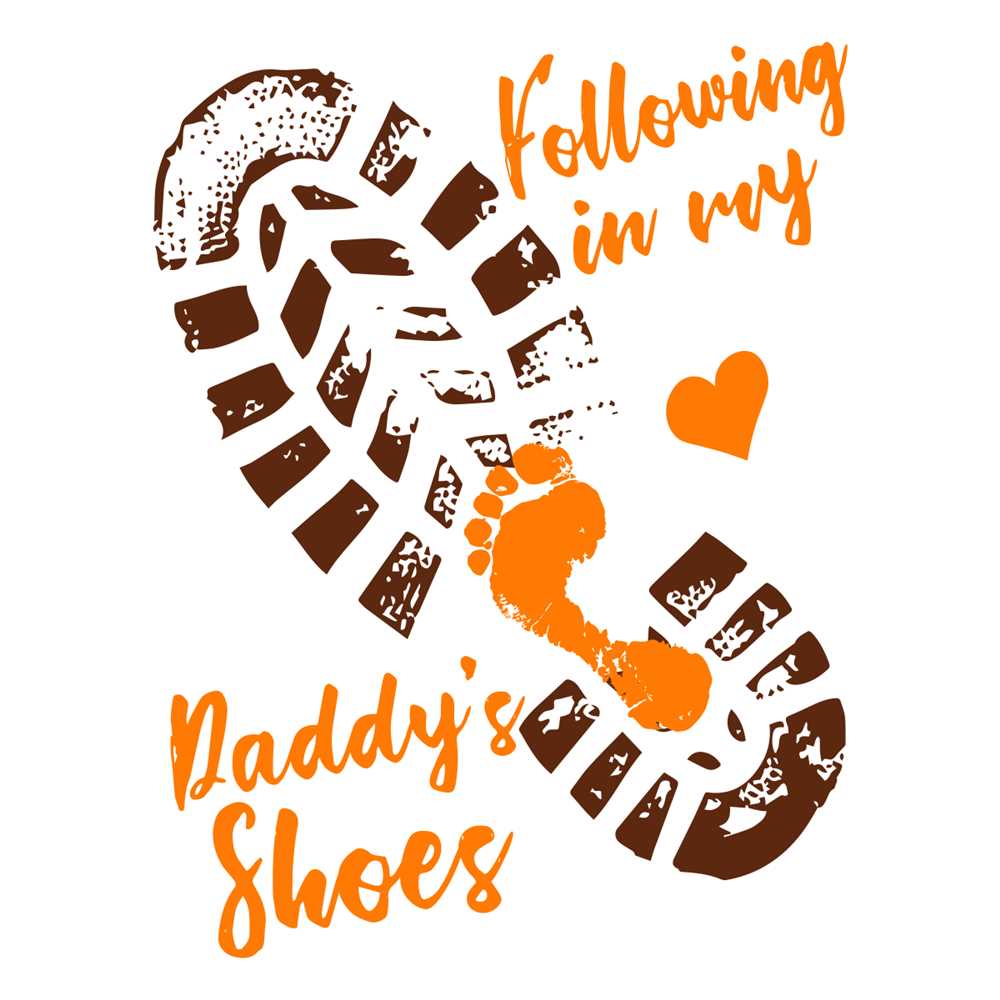 Following In My Daddys Shoes Svg, Fathers Day Svg, Daddys Sh | Inspire ...