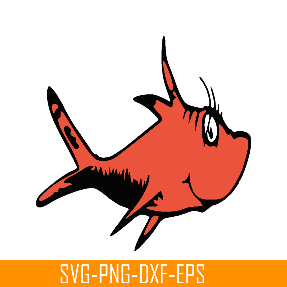 The Red Fish SVG, Dr Seuss SVG, Cat in the Hat SVG DS2051223 | Inspire ...