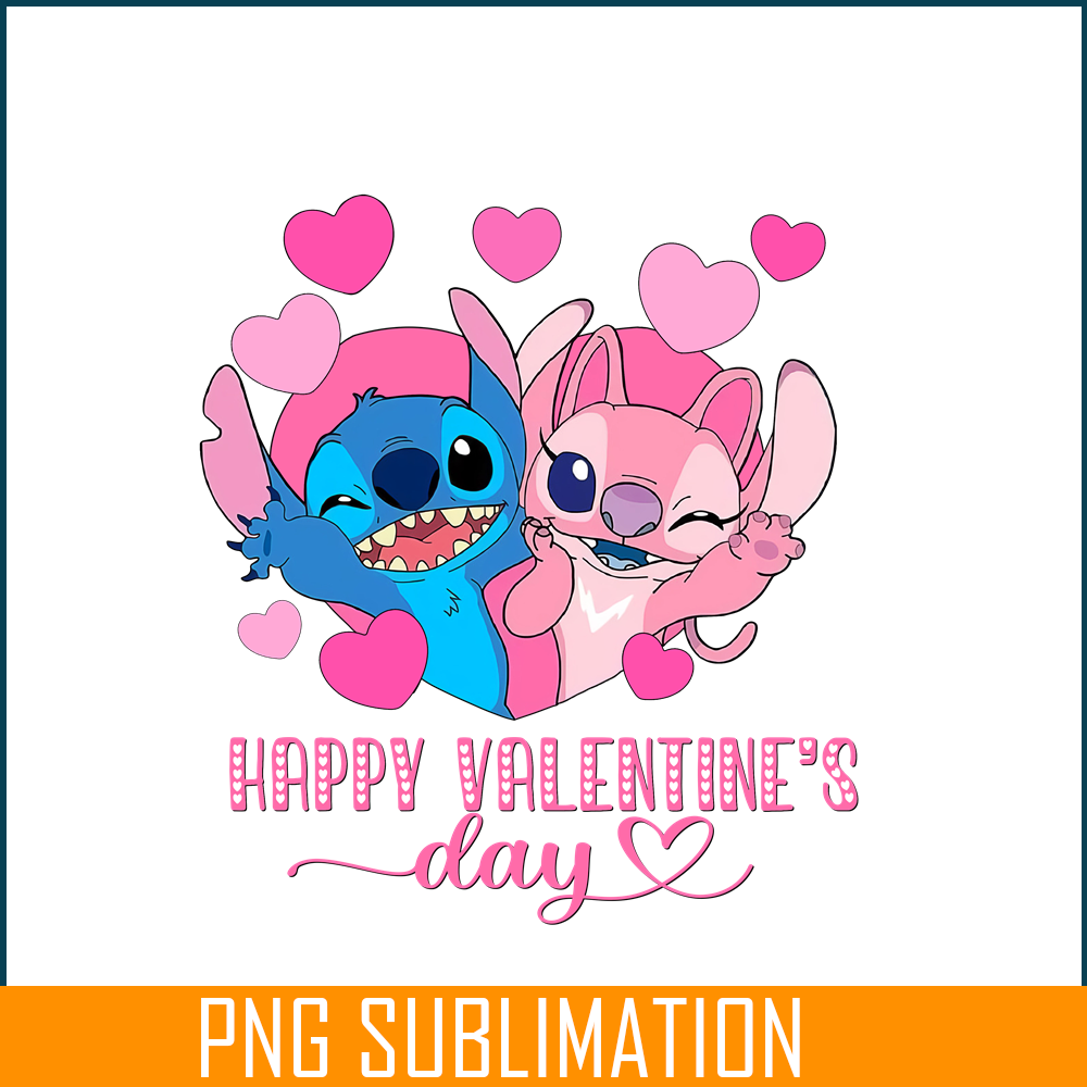 Stitch And Angle Love PNG | Inspire Uplift