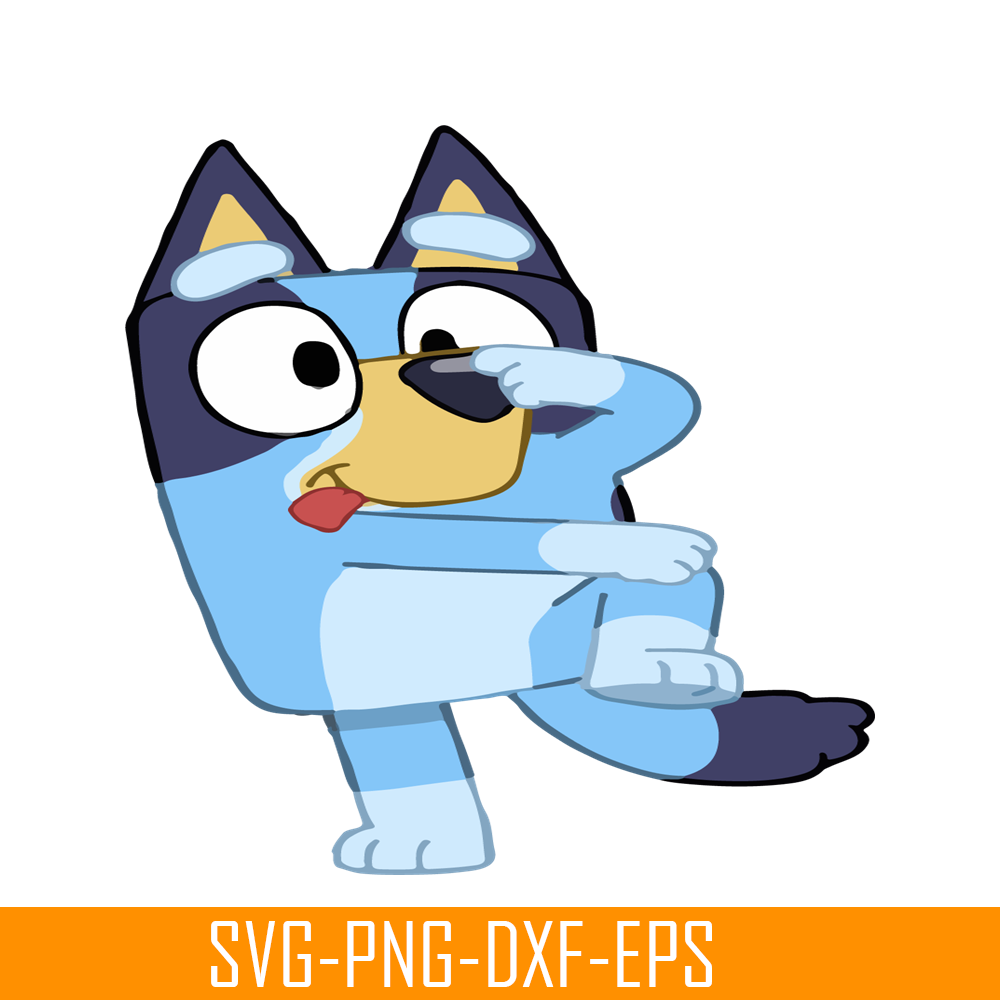 Funny Bandit SVG PDF PNG Bluey Character SVG Bluey Movie SVG | Inspire ...