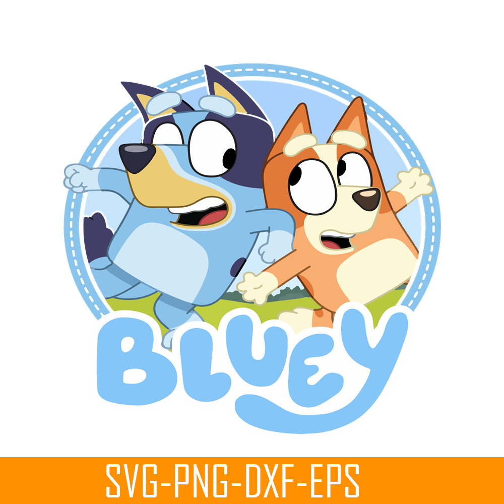 Bluey Siblings SVG PDF PNG Bluey Family SVG Bandit And Chill | Inspire ...