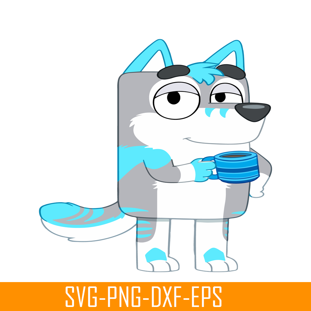 Bluey Blue Color SVG PNG PDF Bluey Cartoon SVG Bluey Vibes S | Inspire ...
