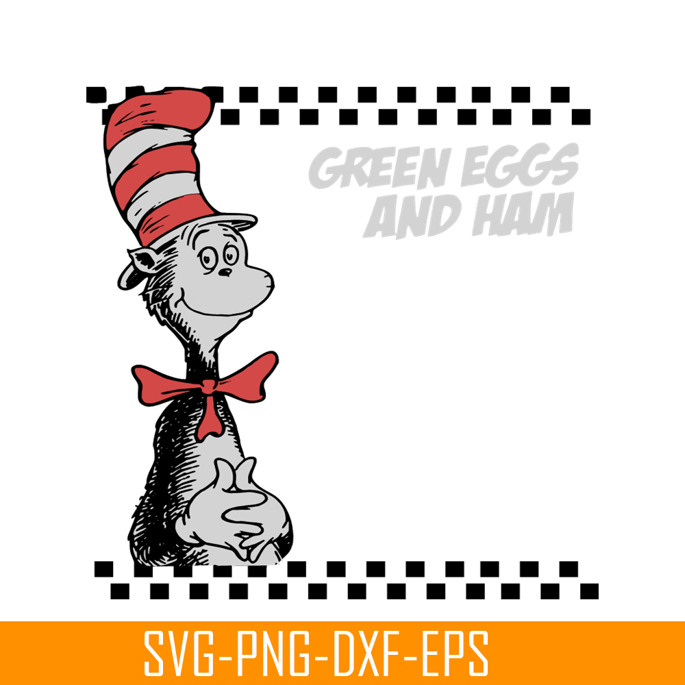 Green eggs and ham rab SVG, Dr Seuss SVG, Cat In The Hat SVG - Inspire ...