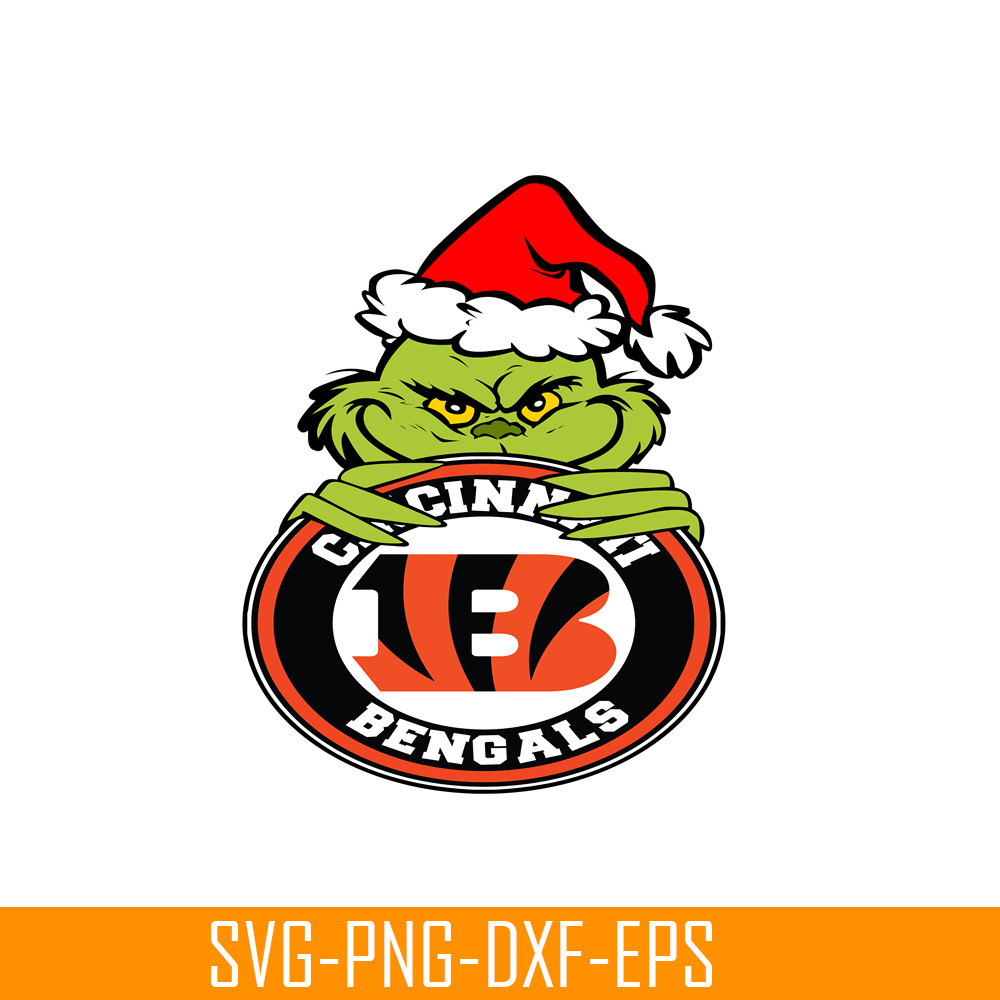 Grinch Bengals PNG Bengals Logo PNG NFT PNG | Inspire Uplift