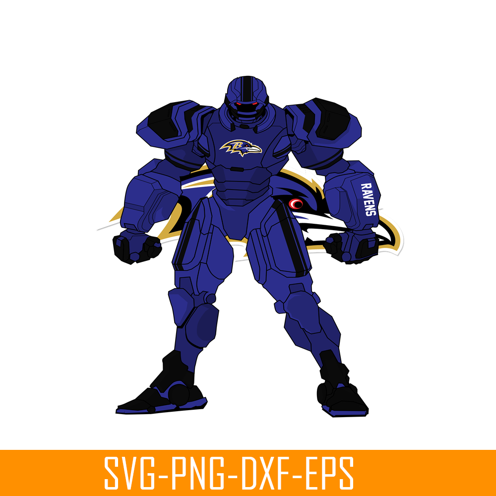Robot Ravens PNG, Football Team PNG, Robot NFL PNG - Inspire Uplift
