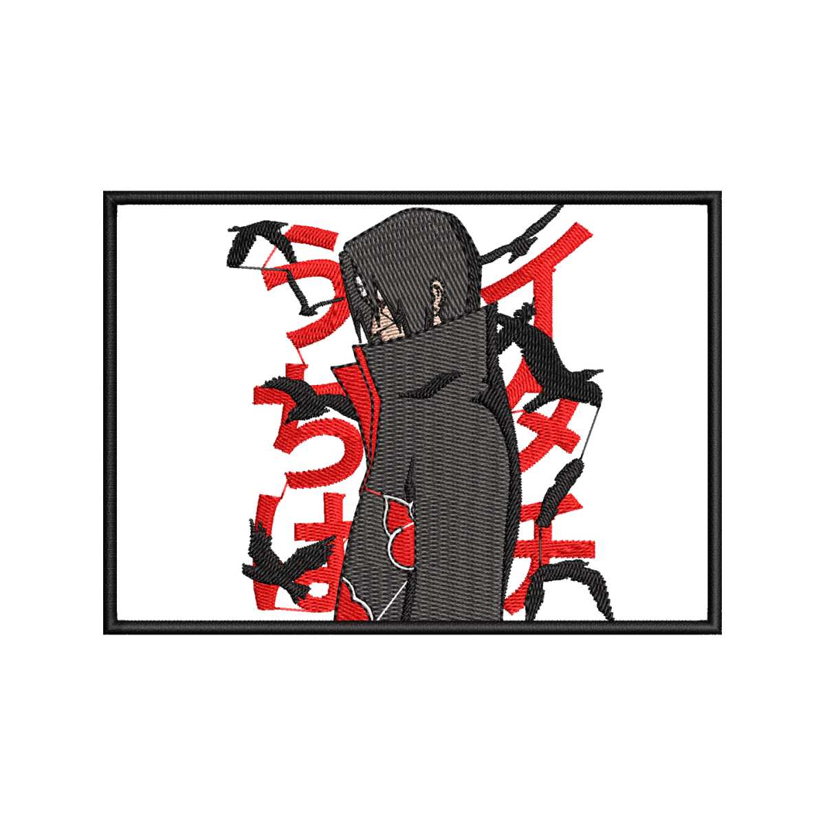 Itachi Akatsuki Embroidery Design Naruto Anime Embroidery | Inspire Uplift