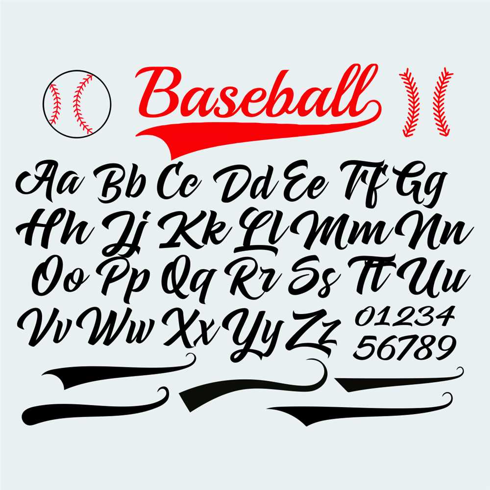 Alphabet Baseball Handwritten Font Svg, Sport Svg, Alphabet | Inspire ...