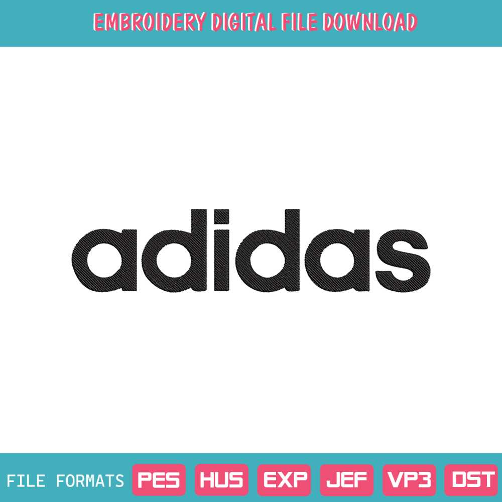 Adidas Logo Legend Embroidery Design Download File | Inspire Uplift