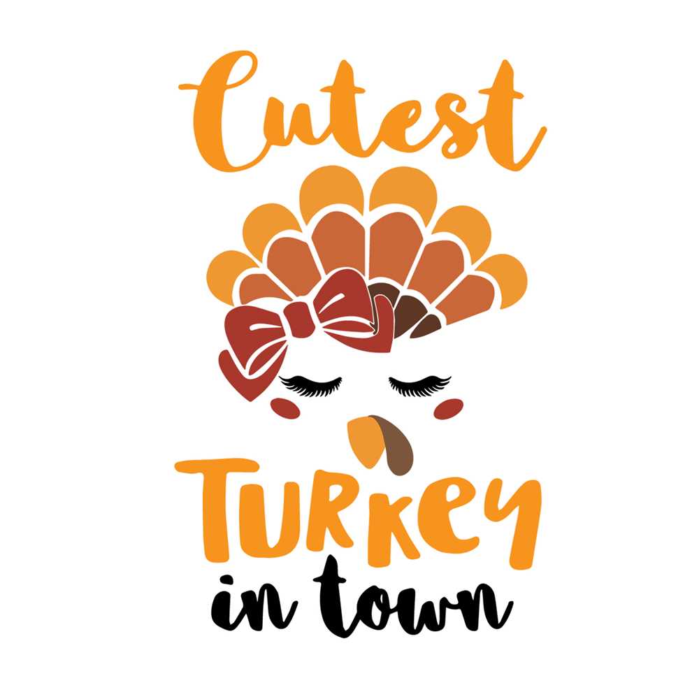 Cutest Turkey Svg, Thanksgiving Svg, Turkey Svg, Cute Turkey | Inspire ...