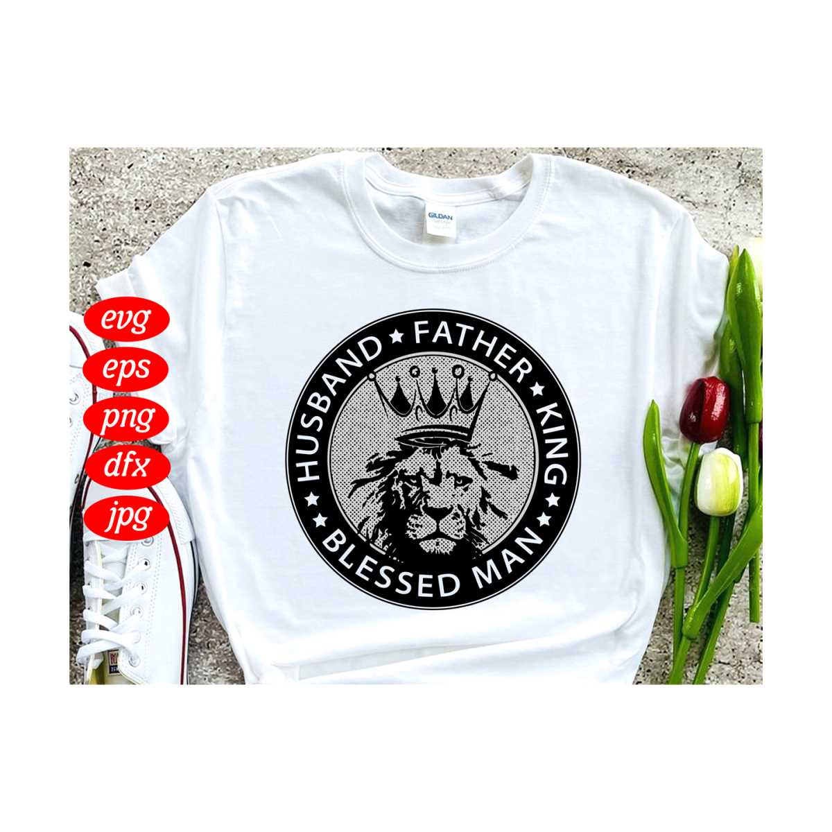 Husband Father King Blessed Man Svg, Fathers Day Svg, Husban - Inspire ...
