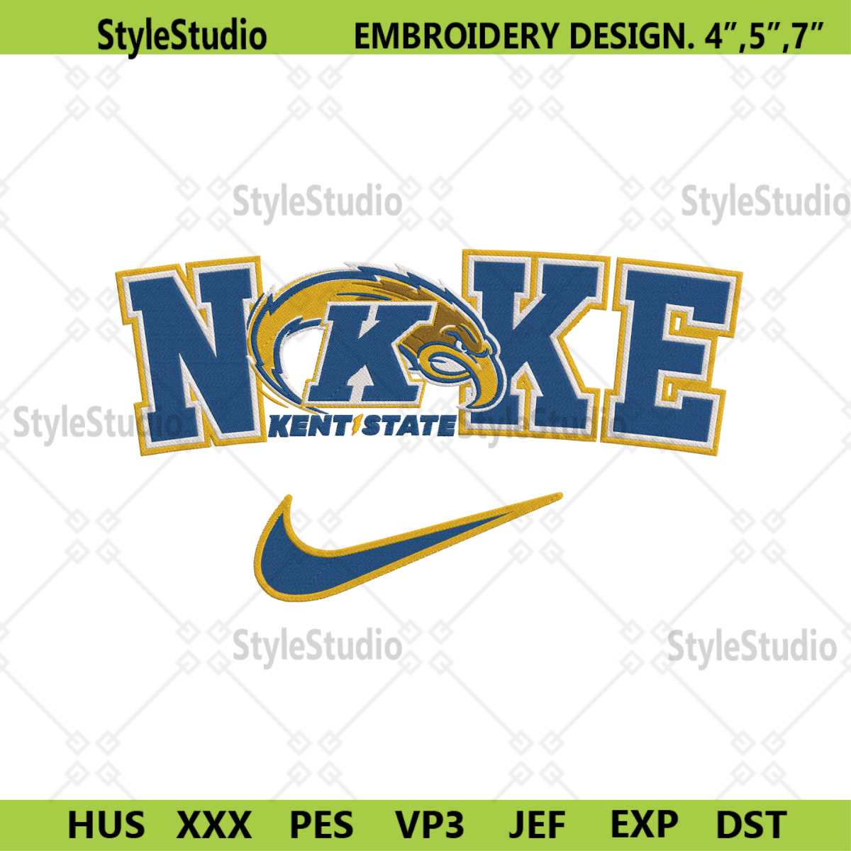 Kent State Golden Flashes Nike Logo Embroidery Design Downlo | Inspire ...
