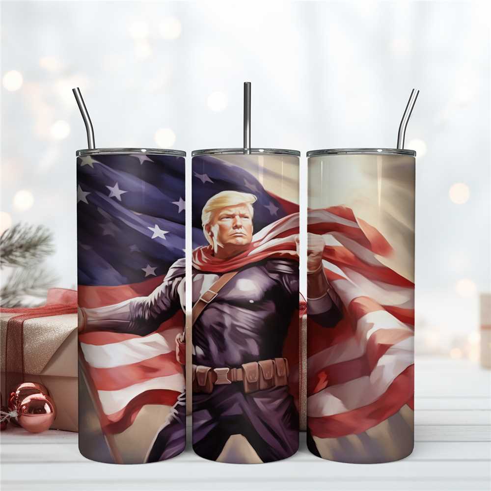 Trump Super Man 2024 Tumbler Wrap, Trump Tumbler Wrap - Inspire Uplift