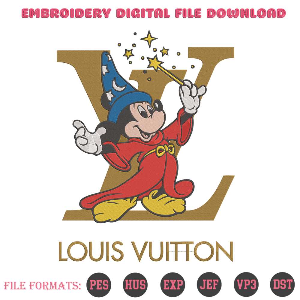 Magical Disney Louis Vuitton Embroidery Design Download File | Inspire ...