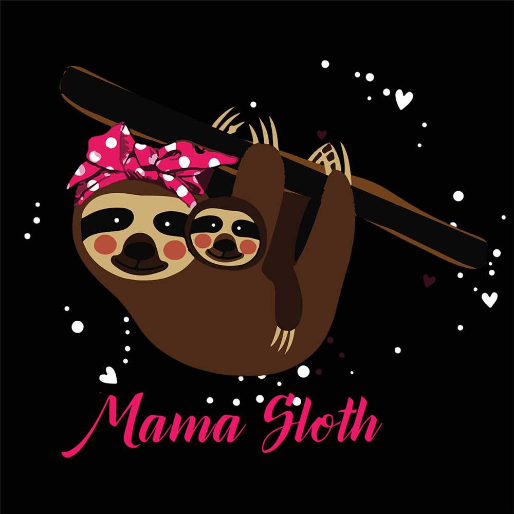 Mama Sloth Svg, Mothers Day Svg, Happy Mothers Day Svg, Slot - Inspire ...
