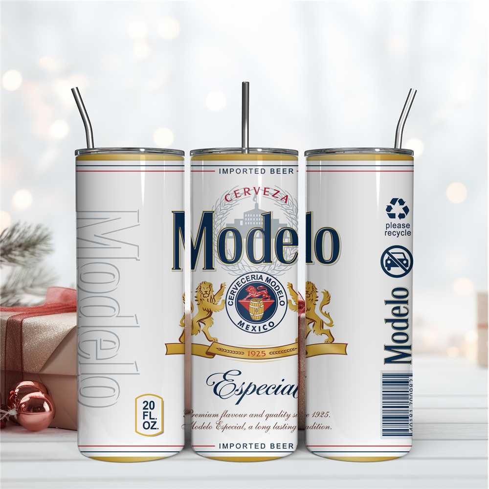 Modelo 20Oz Tumbler Wrap Sublimation Design, Beer Brand Tumb | Inspire ...
