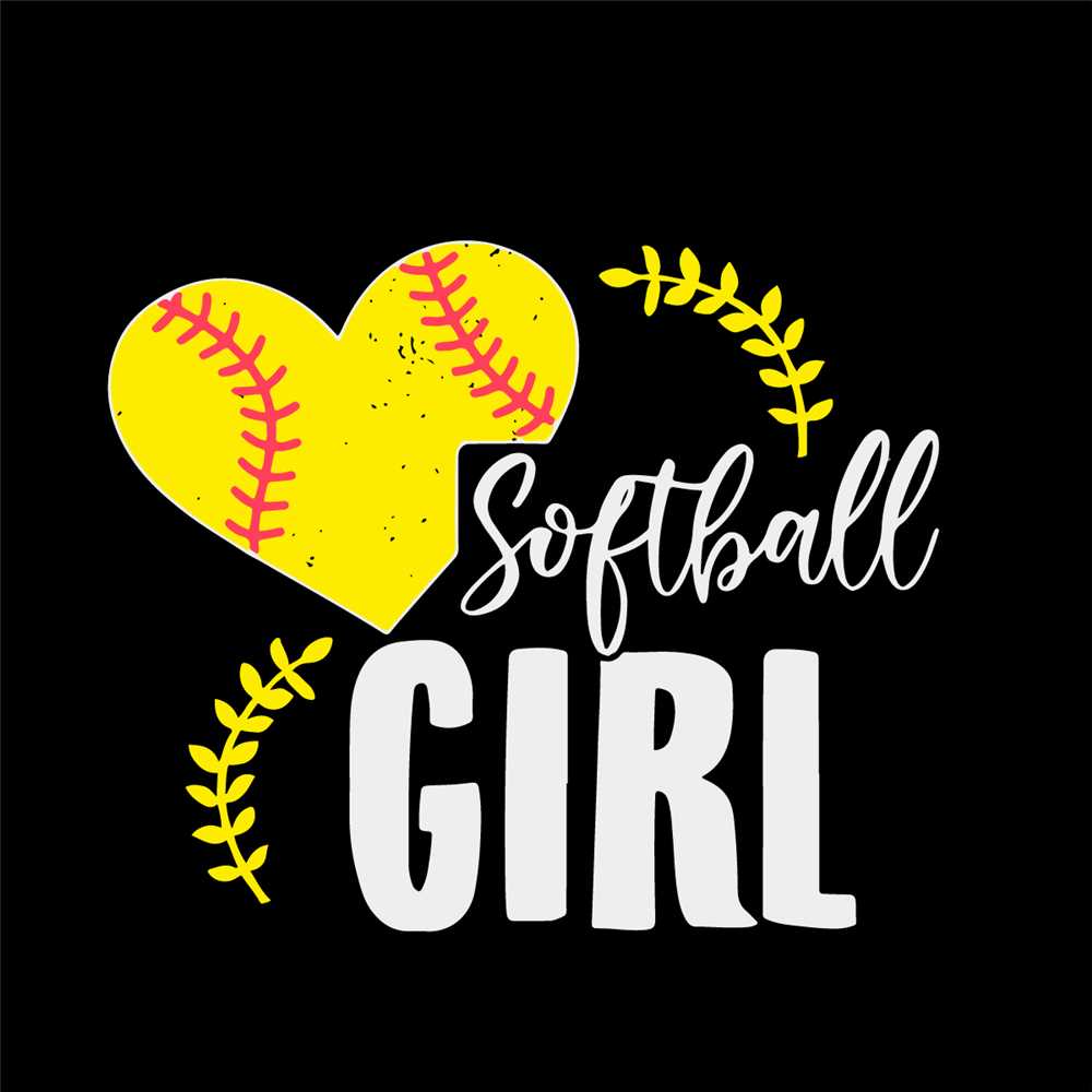 Softball Girl Svg Softball Svg Digital Download | Inspire Uplift