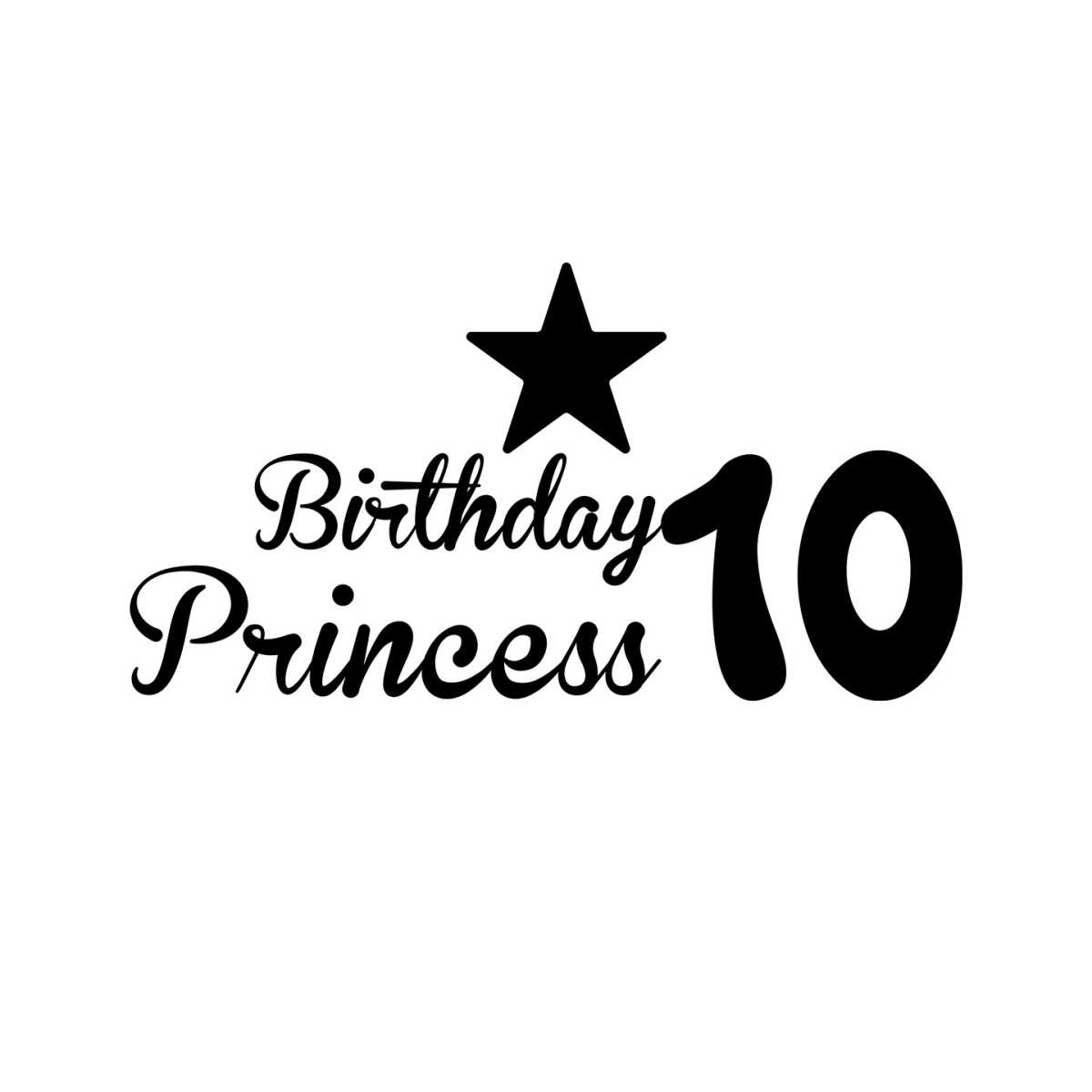 Birthday Princess 10 Svg, Birthday Svg, Princess Svg, 10 Yea | Inspire ...