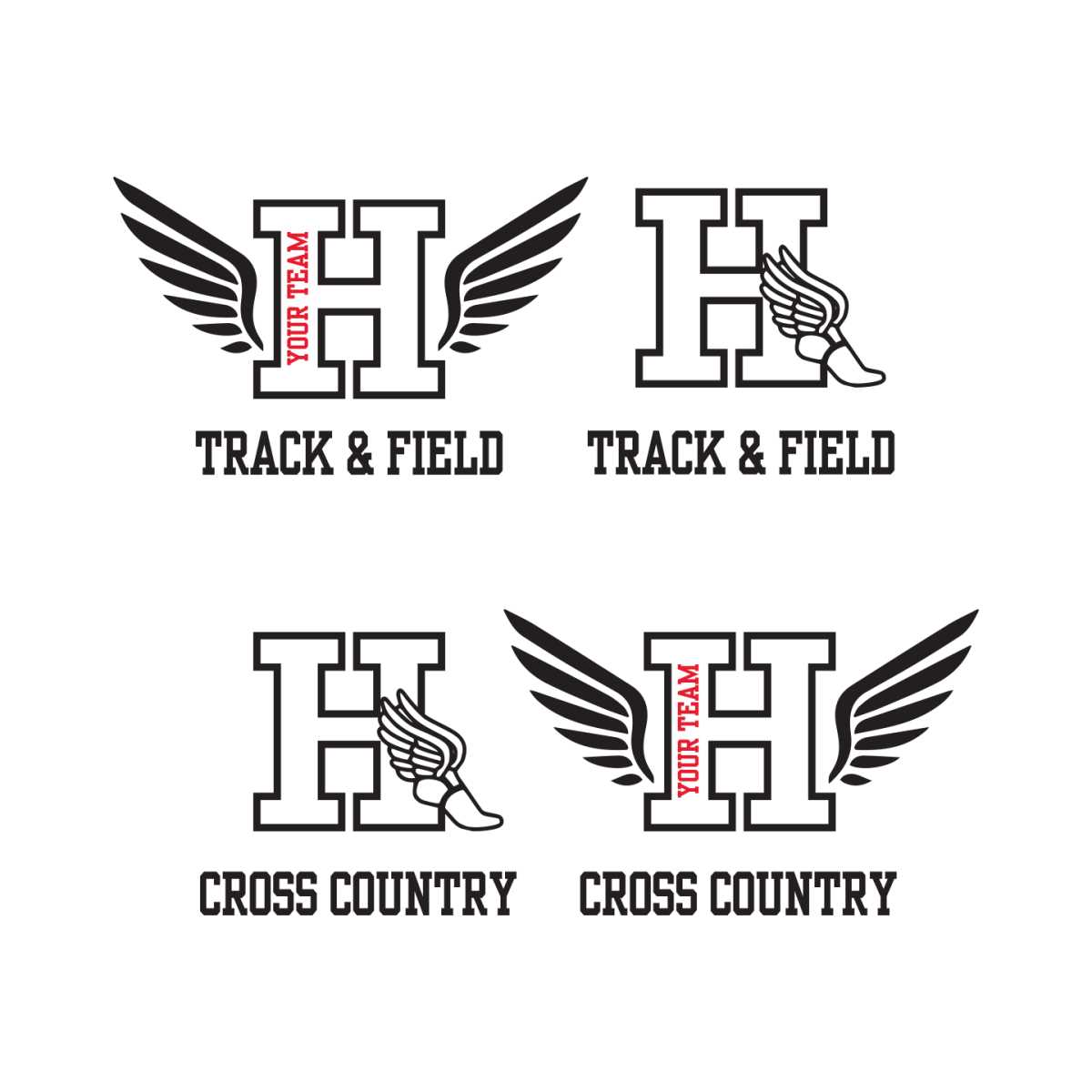 Track and Field SVG, Cross Country svg, Letter H svg, Track - Inspire ...