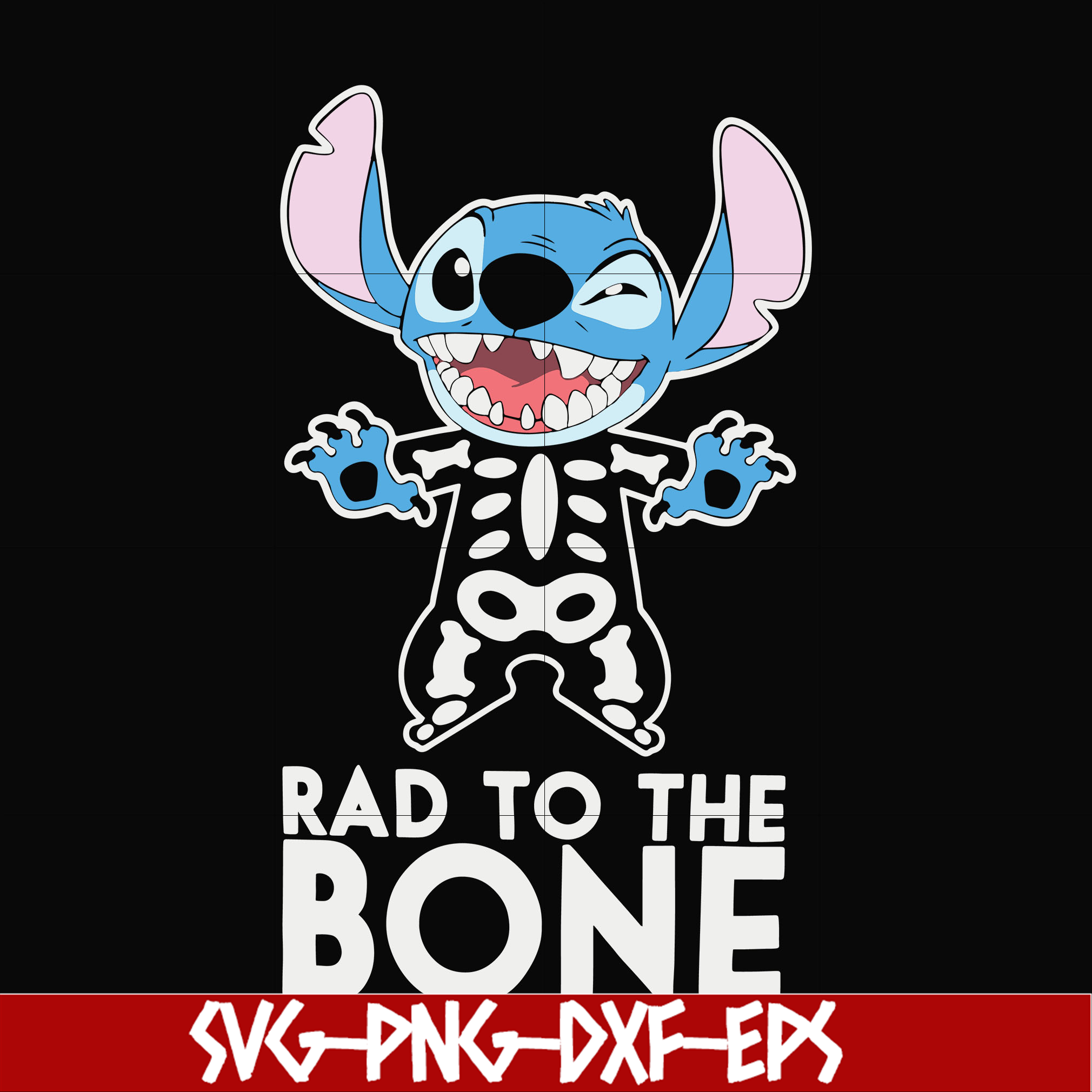 Stitch Skeleton svg, halloween svg, png, dxf, eps digital fi | Inspire ...
