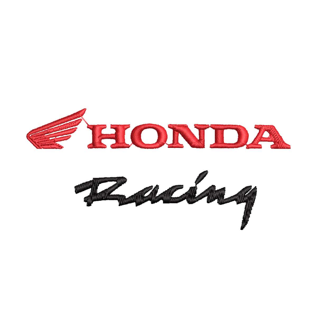 Honda Racing Embroidery Machine Motorbike Embroidery File | Inspire Uplift