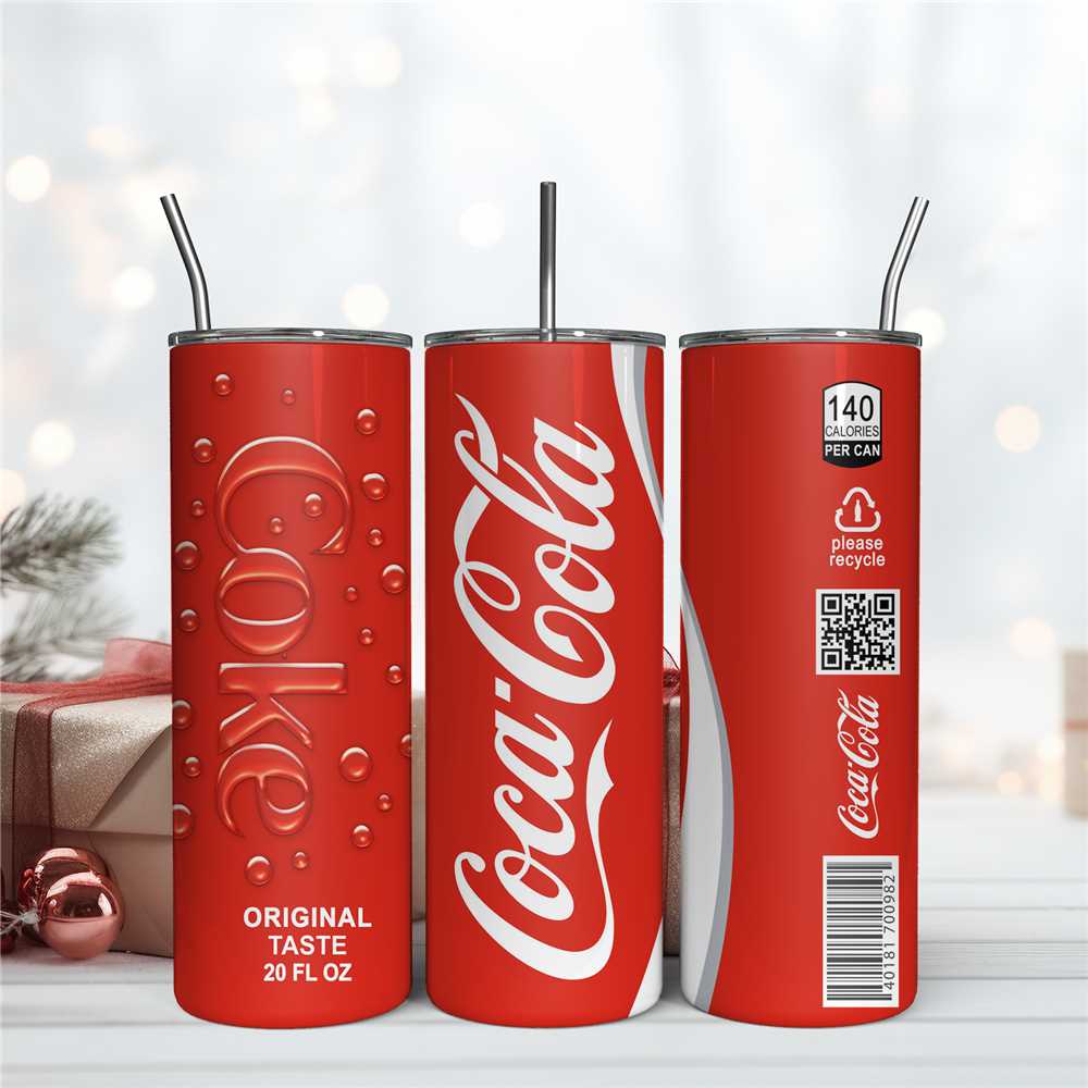 Coca Cola 20Oz Tumbler Wrap, Digital Download PNG, Sublimina | Inspire ...