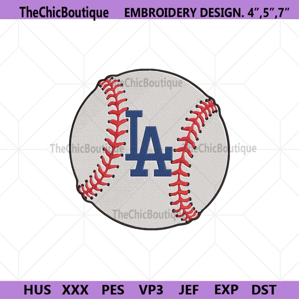 LA Symbol Machine Embroidery, LA Embroidery Design | Inspire Uplift