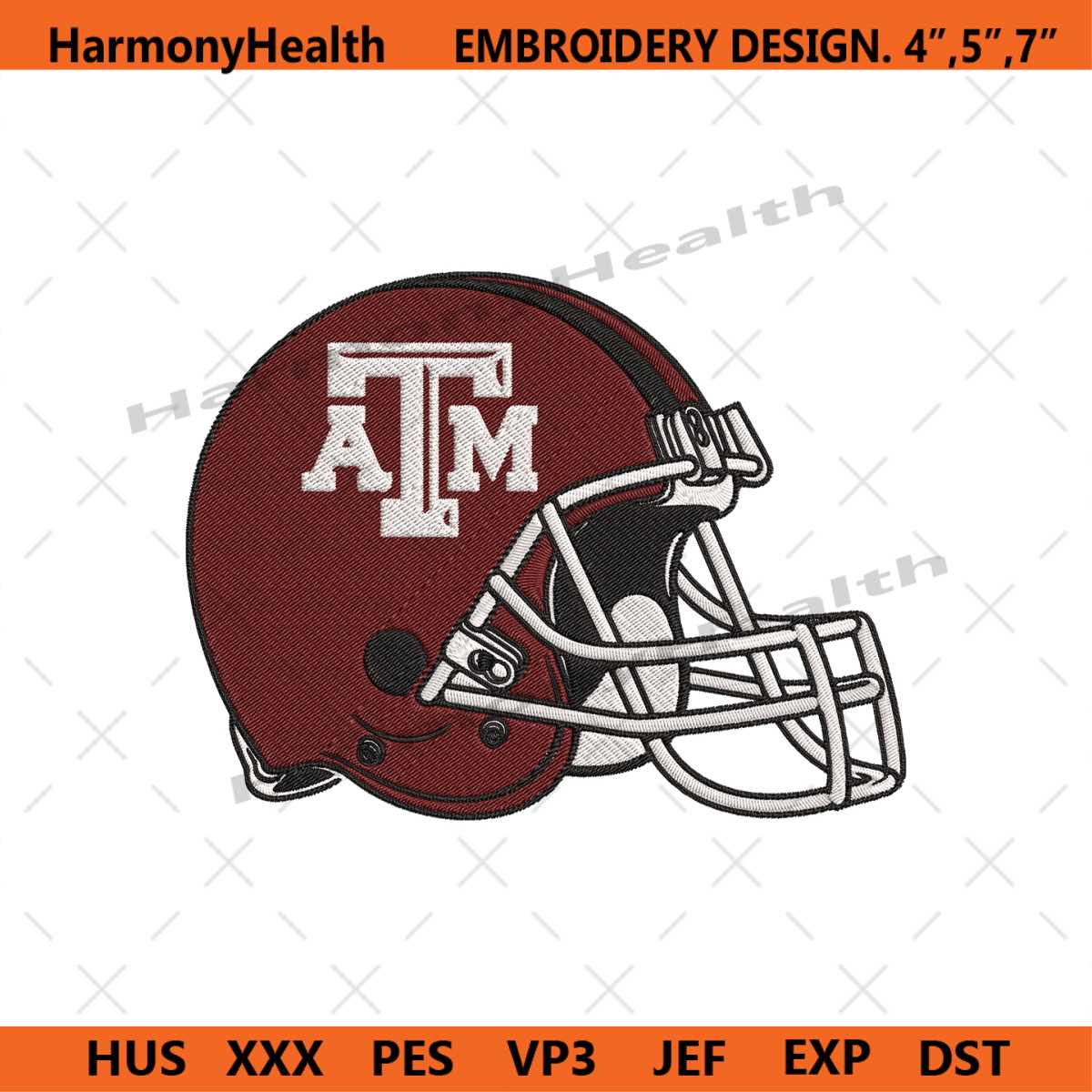 Texas A&M Aggies Helmet Embroidery Digitizing Instant Downlo | Inspire ...