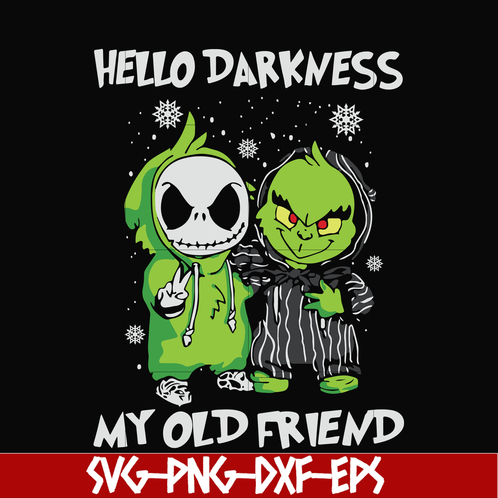 Hello darkness my old friend, Grinch svg, png, dxf, eps digi - Inspire ...