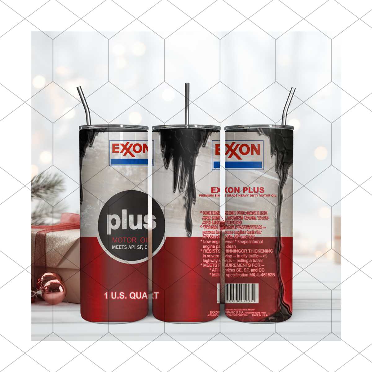 Exxon Plus 20Oz Tumbler Wrap, Digital Download PNG, Sublimin | Inspire ...