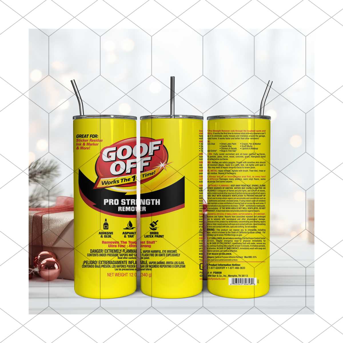 Goof Off Remover 20Oz Tumbler Wrap, Digital Download PNG, Su | Inspire ...