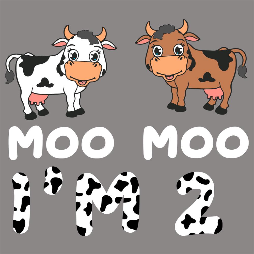 Birthday Moo Moo Im 2 Svg, Birthday Svg, Cute Cow Svg, Cow S | Inspire ...