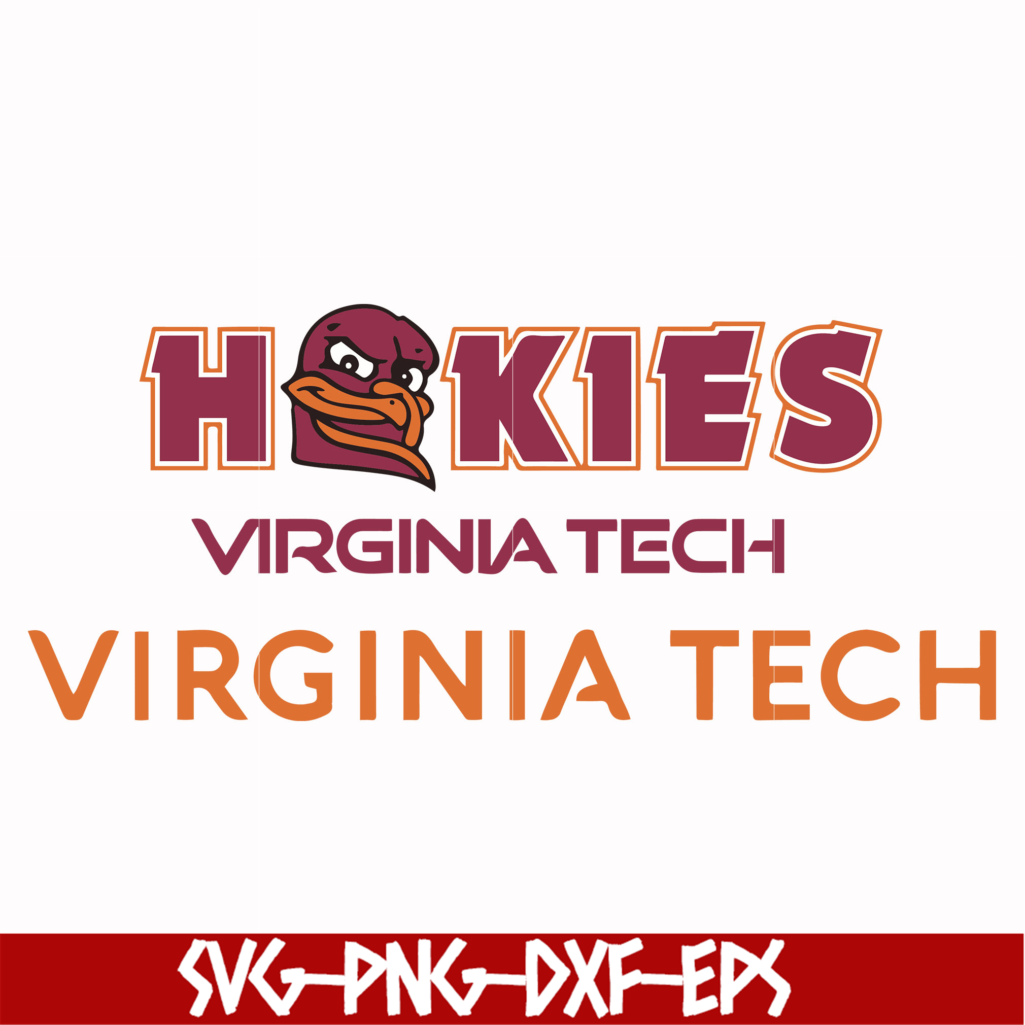 Virginia Tech Hokies svg, png, dxf, eps file NCAA0000337 | Inspire Uplift