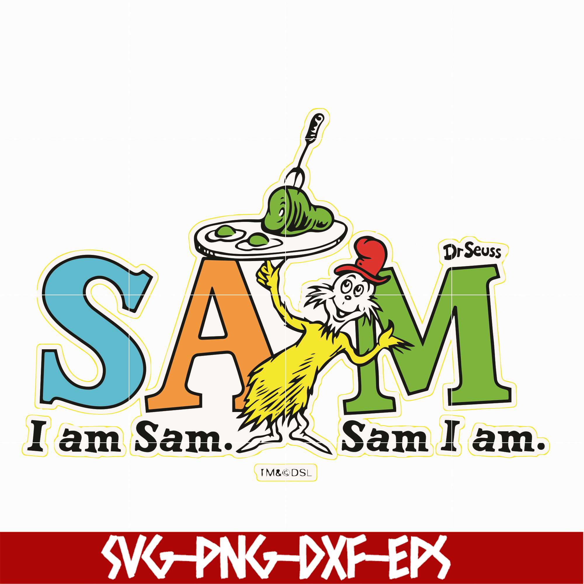 I am sam svg, sam i am svg, Sam svg, Ham svg, dr svg, png, d | Inspire ...