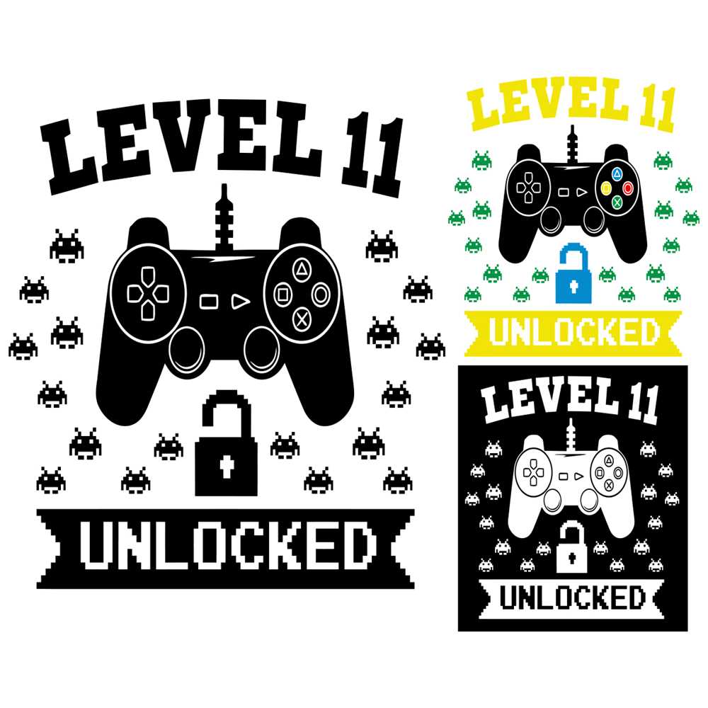 Level 11 Unnlocked Birthday Bundle Svg, Birthday Svg, Level | Inspire ...