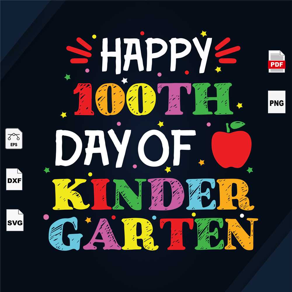 Happy 100th Day Of Kindergarten, 100 Days Of School Svg, 100 | Inspire ...