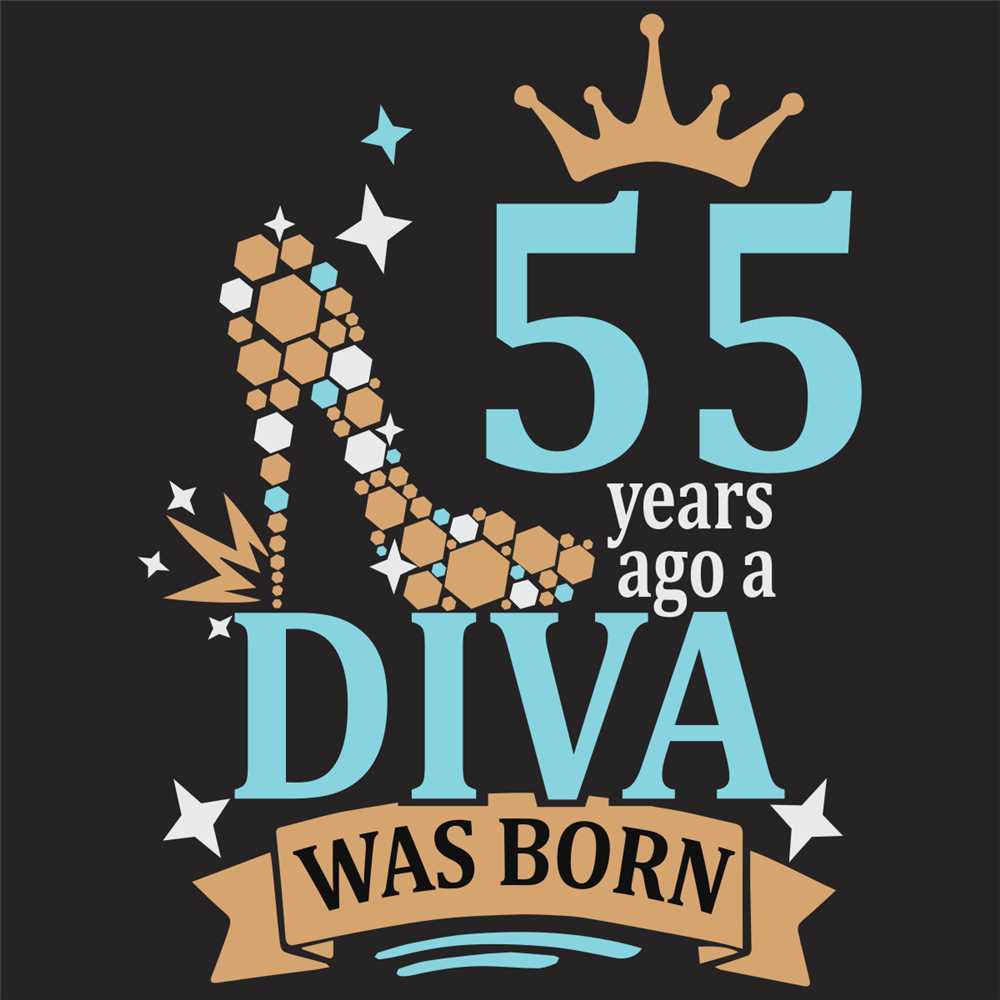 55 Years Ago A Diva Was Born Svg, Birthday Svg, A Diva Was B | Inspire ...