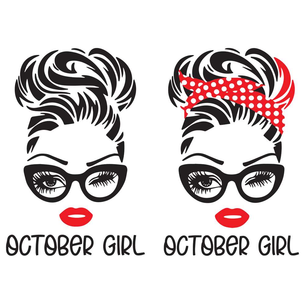 October Girl Bundle Svg, Birthday Svg, October Girl Svg, Bor | Inspire ...
