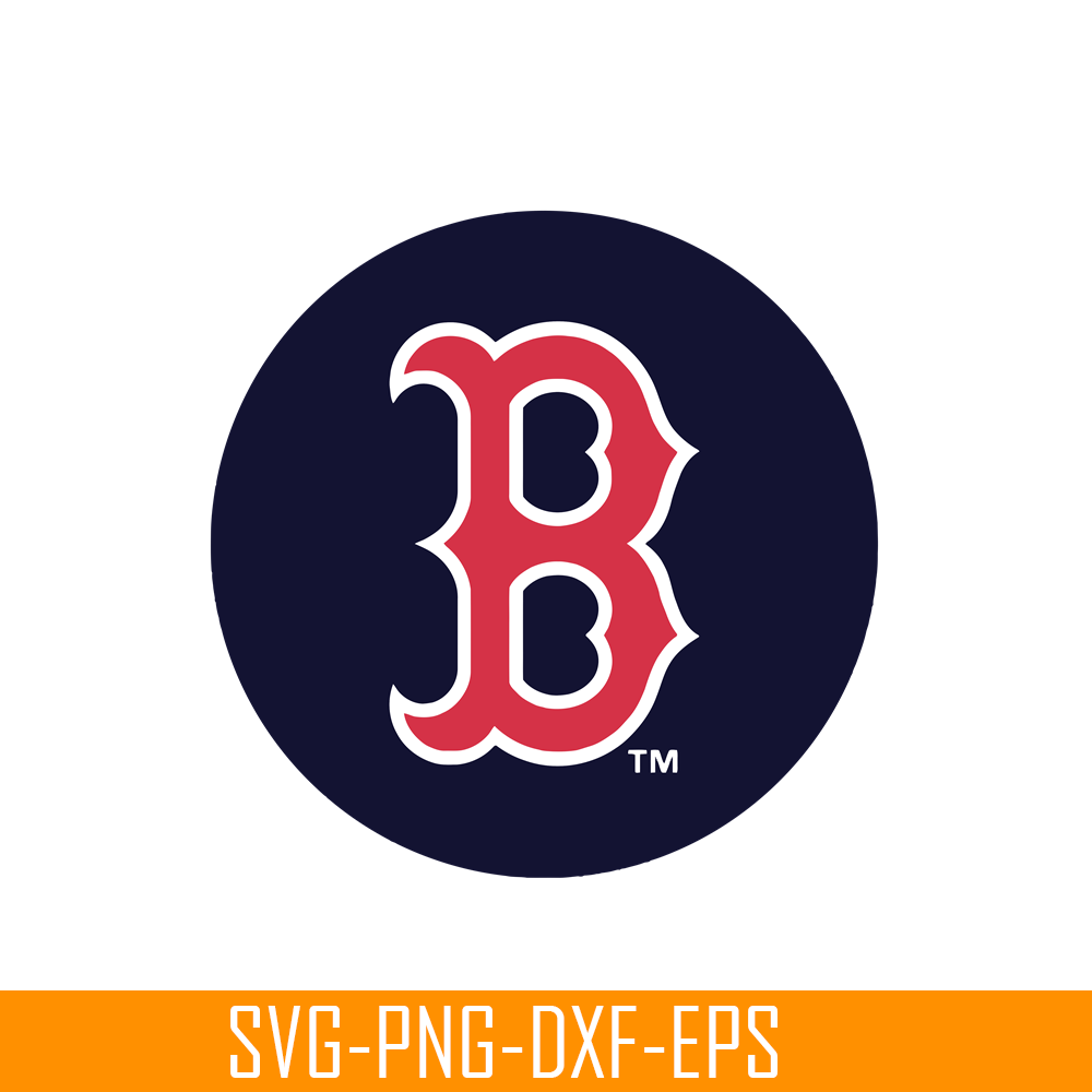 Boston Red Sox B Logo SVG PNG DXF EPS AI, Major League Baseb - Inspire ...